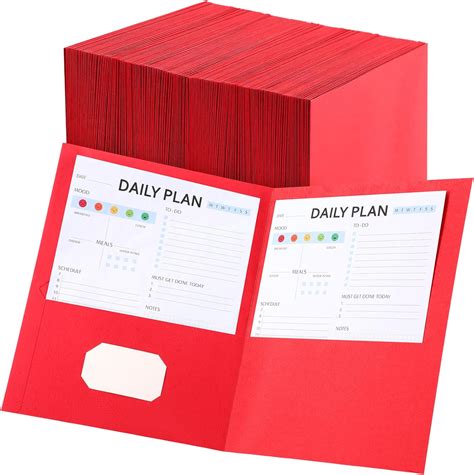 Amazon Cholemy 150 Pack Paper Folders With 2 Pockets 9 5 X 11