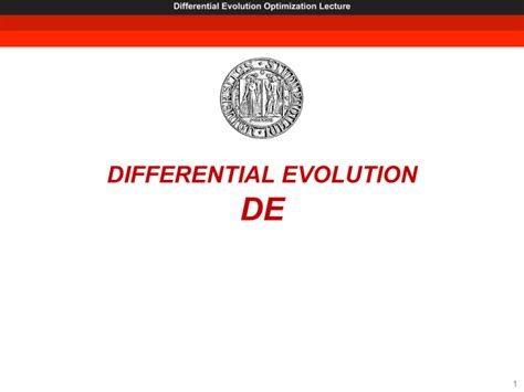 Differential Evolution