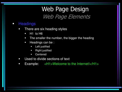Ppt Headings Paragraphs Horizontal Rules Lists Images Line Break Powerpoint Presentation Id