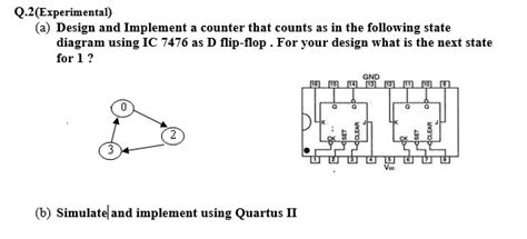 solved q 2 experimental a design and implement a counter
