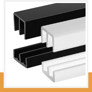 Landical 2 Sets Plastic Sliding Door Track Set For Cabinet