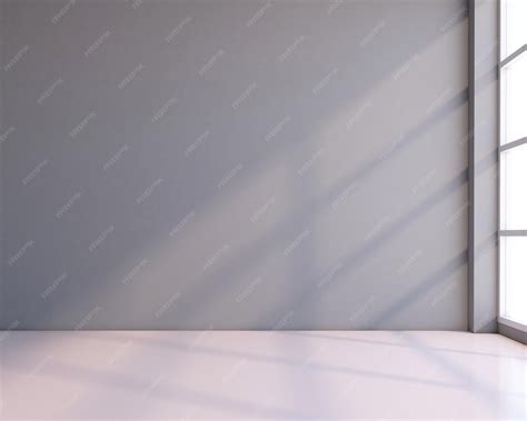 미니멀한 인테리어 디자인의 밝은 분홍색 바닥과 회색 벽 3d 렌더링을 갖춘 빈 방 프리미엄 사진