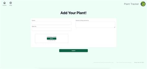 GitHub Dylpark Plant Tracker App React A Plant Database App Created With React Next Js And