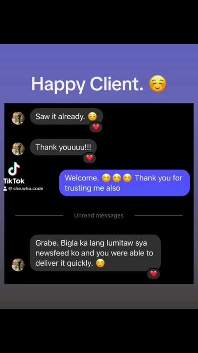 Diyanarah Baulo On Linkedin Happy Client 😊