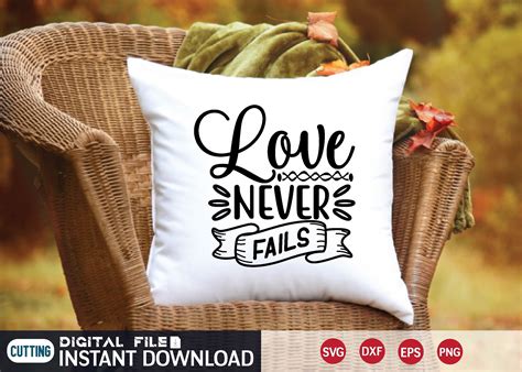 Love Never Fails Svg Graphic By Creative Designer · Creative Fabrica