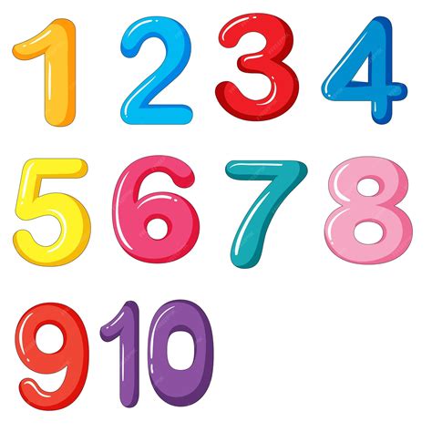 Numbers 1 10 Clip Art