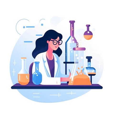 1scientistatwork Stock Illustration Illustration Of Experiment 279277492