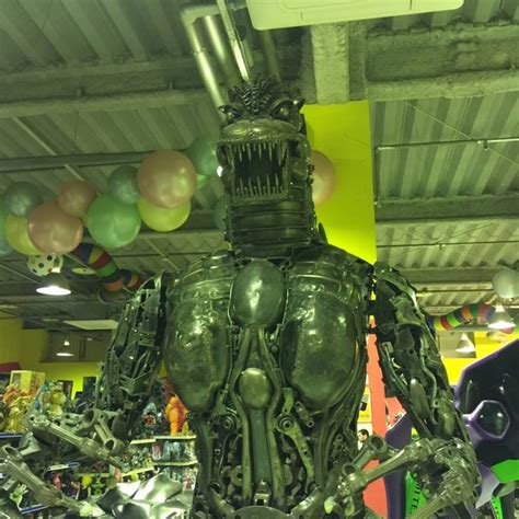 Strange Cybot Godzilla At Bankyo Figure Museum In Japan