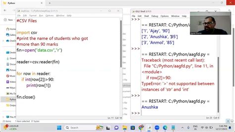 Csv Files Cbse Xii Python Youtube