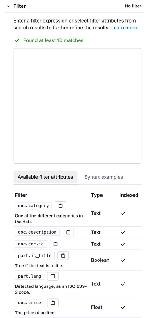 Configure Queries Vectara Docs