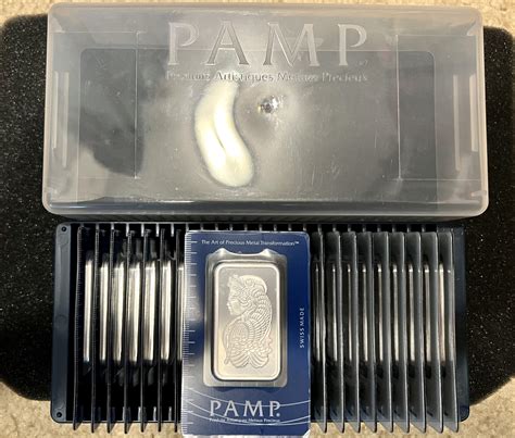 Full Pamp Mint Box 25 X 1oz Bar Consecutive Serial Numbers R