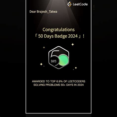 Brajesh Tatwa On Linkedin Leetcode Codingjourney Problemsolving