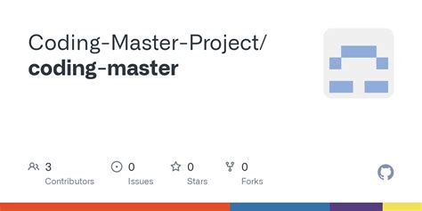 Github Coding Master Projectcoding Master