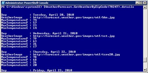 weather webservice in powershell tom resing s collaboration blog