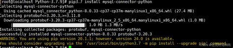 Linux系统中安装python379并安装mysql Connector Python模块linux Python379 Csdn博客