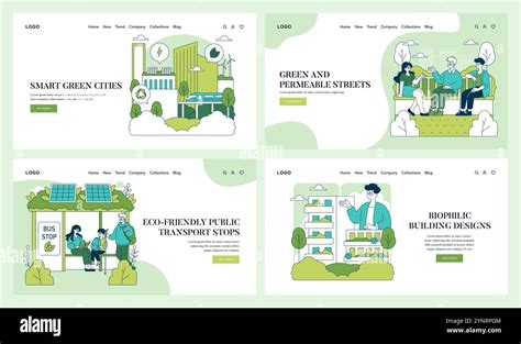 Green Infrastructure Set Urban Sustainability With Green Buildings And Eco Friendly Transport