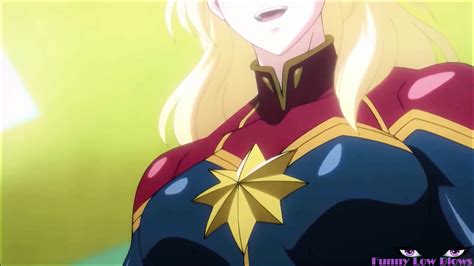 Nut Punch Future Avengers Captain Marvel Ballbusting 2 Nutshots Anime