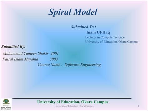 Spiral Model Presentation Ppt