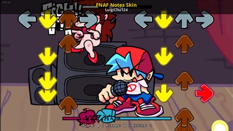 Fnaf Notes Skin Mod For Friday Night Funkin Fnf Mods