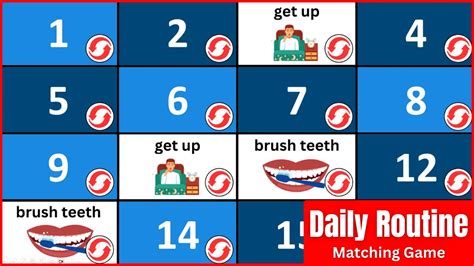 Daily Routine Memory Game Ppt Games4esl