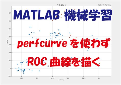 【matlab】perfcurveを使わずroc曲線を描く ボククボのブログ