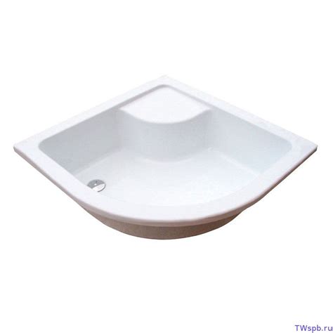 A214001020 420 Ravak Высокий полукруглый душевой поддон, 80х80 см — T-WAY