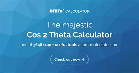 Cos 2 Theta Calculator