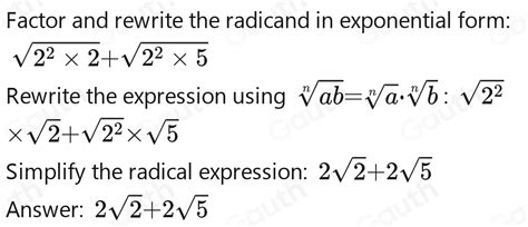 solved dì 、2 sqrt 8 sqrt 20 [math]