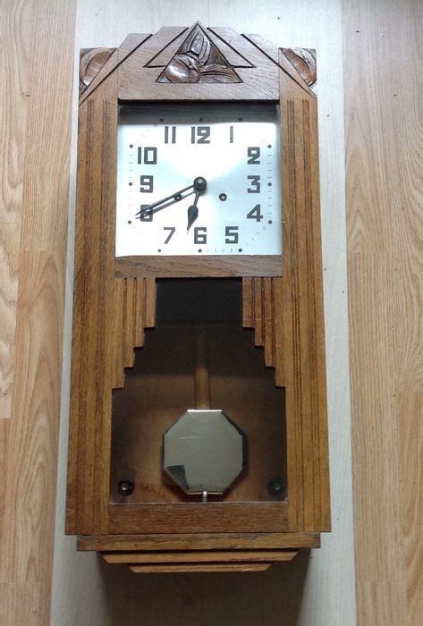 Art Orologio Da Parete Deco Legno Legno Rovere Rame Catawiki