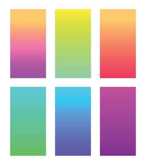 Abstract Gradient Color Palette Background Collection 20562864 Vector