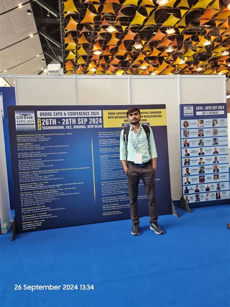 Droneexpo2024 Rakesh Kumar Sah