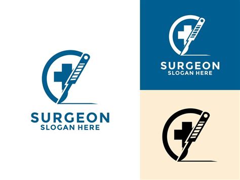 Premium Vector Surgeon Logo Vector Design Surgery Department Logo