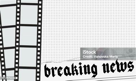 하프톤 배경의 필름 클립이 있는 찢어진 신문 우아한 복고풍 콜라주 현대 미술의 요소 벡터 일러스트 레이 션 사진 테마에 대한 스톡 벡터 아트 및 기타 이미지 Istock