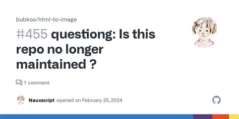 Questiong Is This Repo No Longer Maintained · Issue 455 · Bubkoo