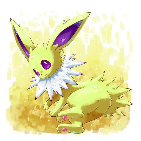 Shiny Jolteon By Iplatartz On Deviantart Pokemon Eevee Evolutions Pokemon Art Pokemon Drawings