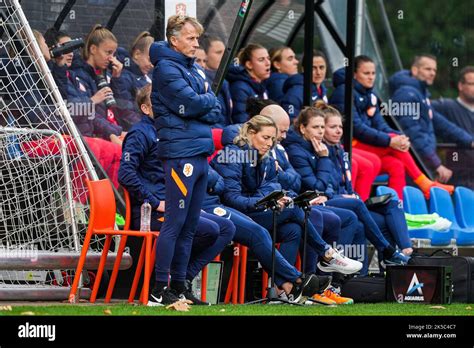 Zeist Holland Women Trainer Coach Andries Jonker During The Match