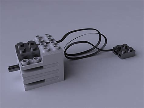 D Lego Efficiency Motor Servo Model