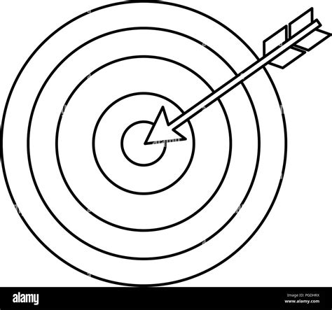 Target With Arrow Icon Stock Vector Image Art Alamy