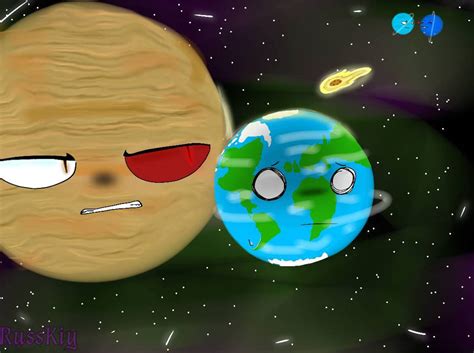Jupter And Earth 3 By Minirussiawfa On Deviantart