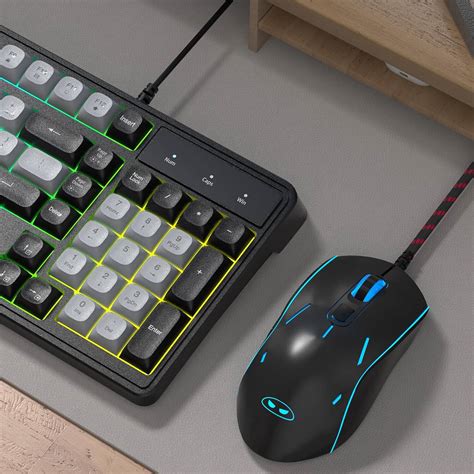 Magegee Gk980 Three Piece Membrane Keyboard Combo Set Wired Backlit Keyboard Gaming Mouse