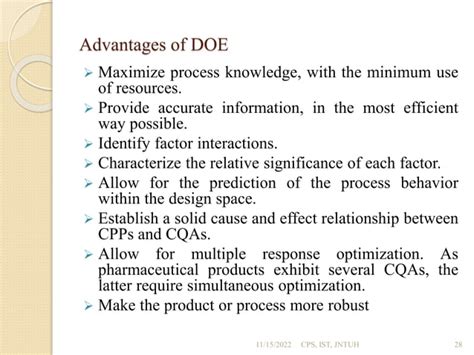 Design Of Experiments Doe Pptx