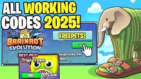 New All Working Codes For Brainrot Evolution In 2025 Roblox Brainrot Evolution Codes Youtube