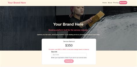 Github Kam Mivehchi Service Booking System A Template For A Business Website That Allows