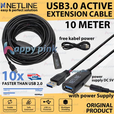 Jual Kabel Extension Active Meter Usb Netline Usb Extension Cable Jakarta Pusat
