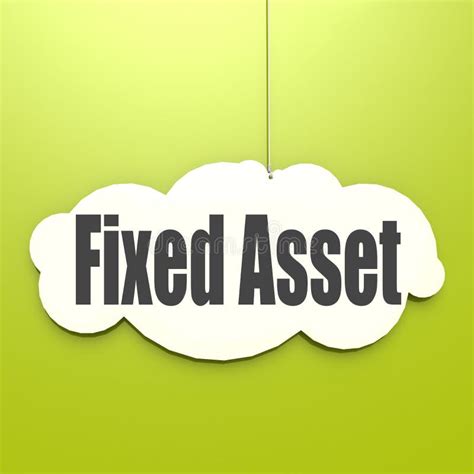 Fixed Asset Concept Illustration With Laptop Text On Screen Gold Coin