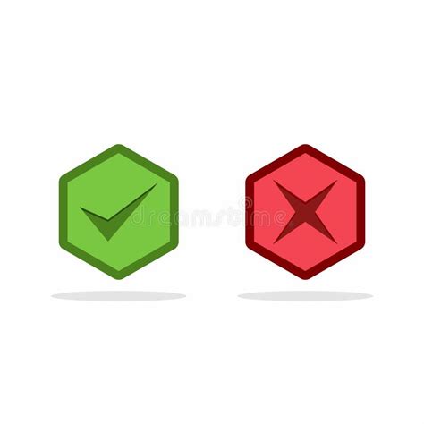 Check And Wrong Marks Tick And Cross Marks Accepted Rejected Approved Disapproved Yes No