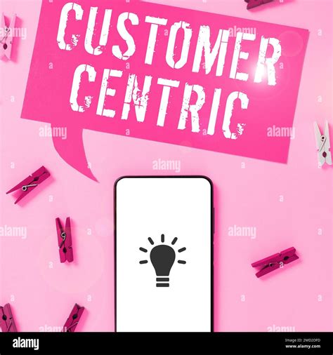 Conceptual Display Customer Centric Business Concept Process Of Looking After Customers To