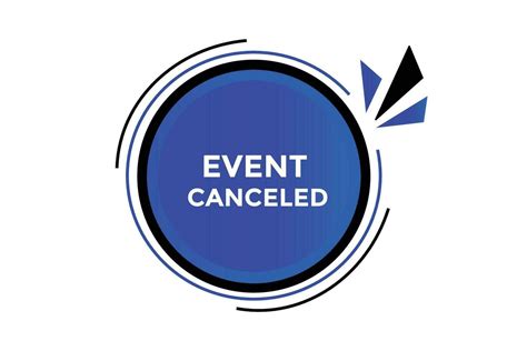 event canceled button web banner templates vector illustration 27375701 vector art at vecteezy