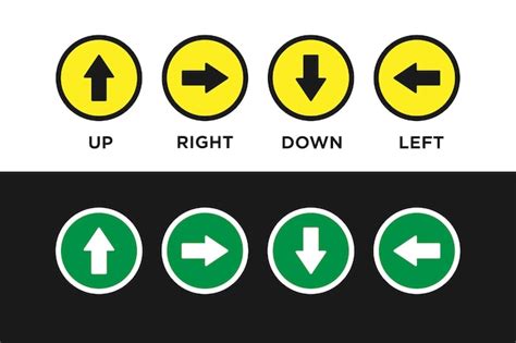 premium vector arrow keys icon set left right and up down arrow