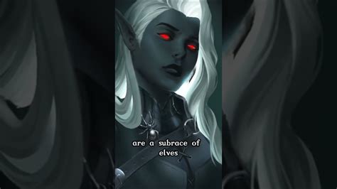 What Are Drow In Dandd Critical Role Exandria Lore Youtube